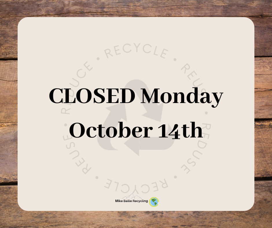 Closed Monday October 14 for Thanksgiving – Mt. Lorne Transfer Station